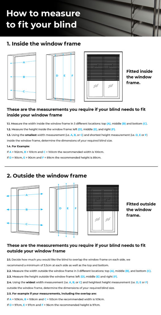 How to Measure Your Blinds: A Step-by-Step Guide • Decorland : Decorland