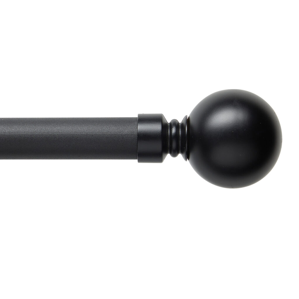 25mm Steel Curtain Rod Black • Decorland : Decorland