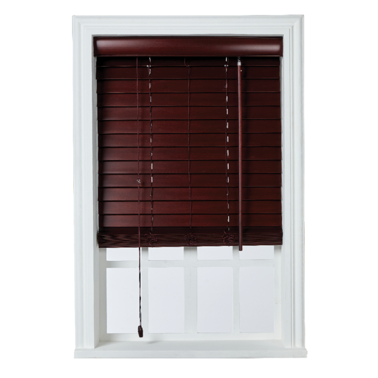 50mm Durawood Venetian Blind Mahogany • Decorland : Decorland