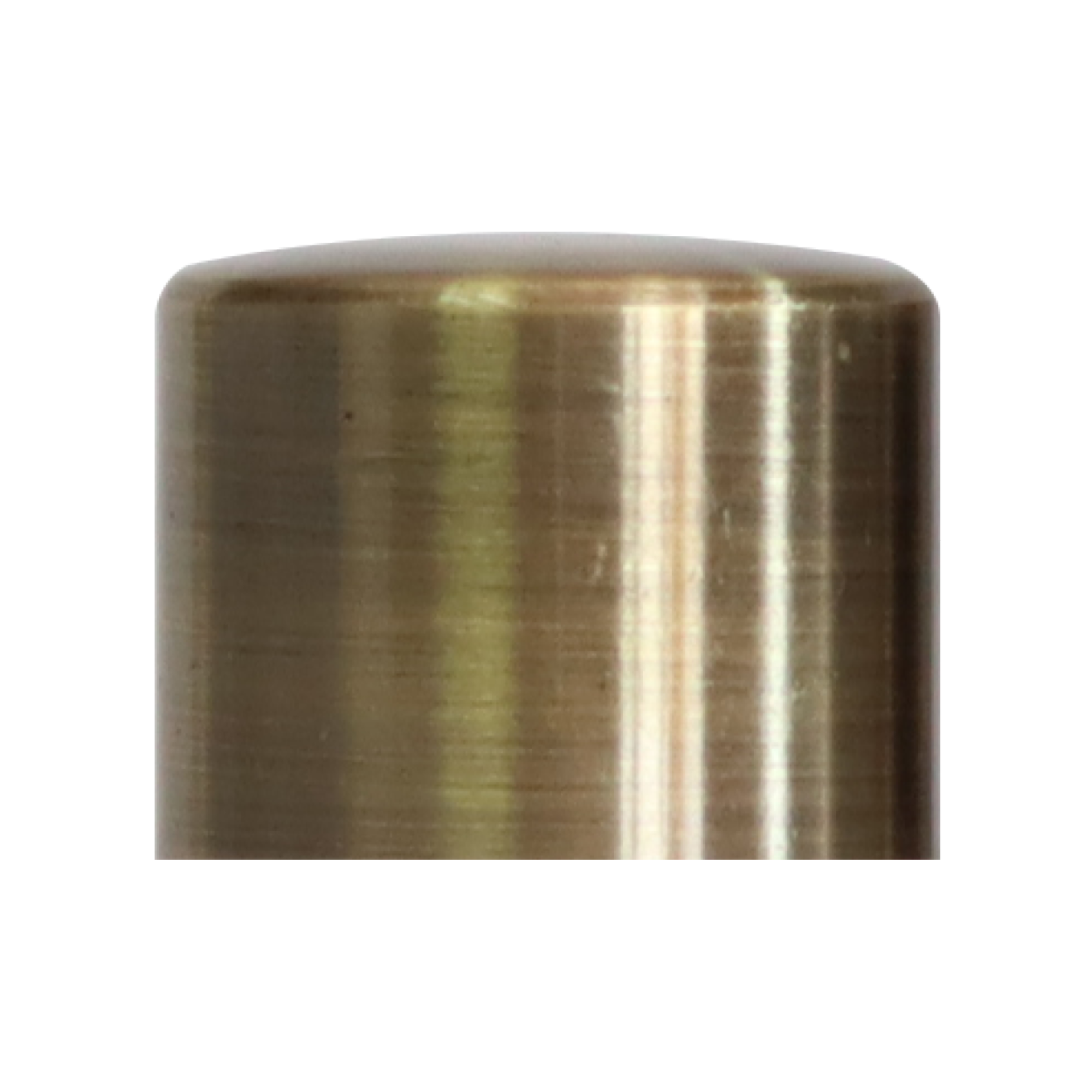 32MM STEEL CURTAIN ROD END CAP BRUSHED BRONZE • Decorland : Decorland